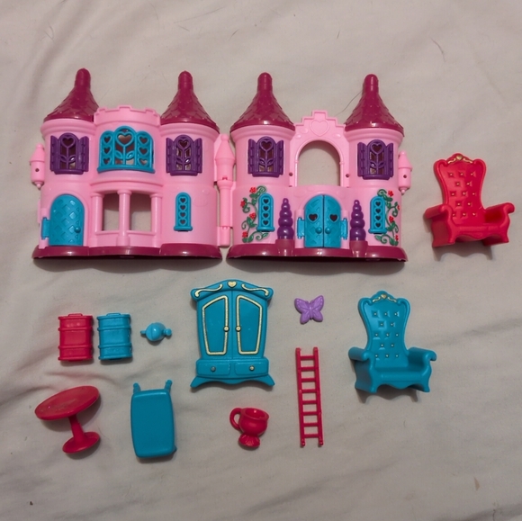 Kid Connection | Toys | Mini Princess Doll Castle Playset Kid ...